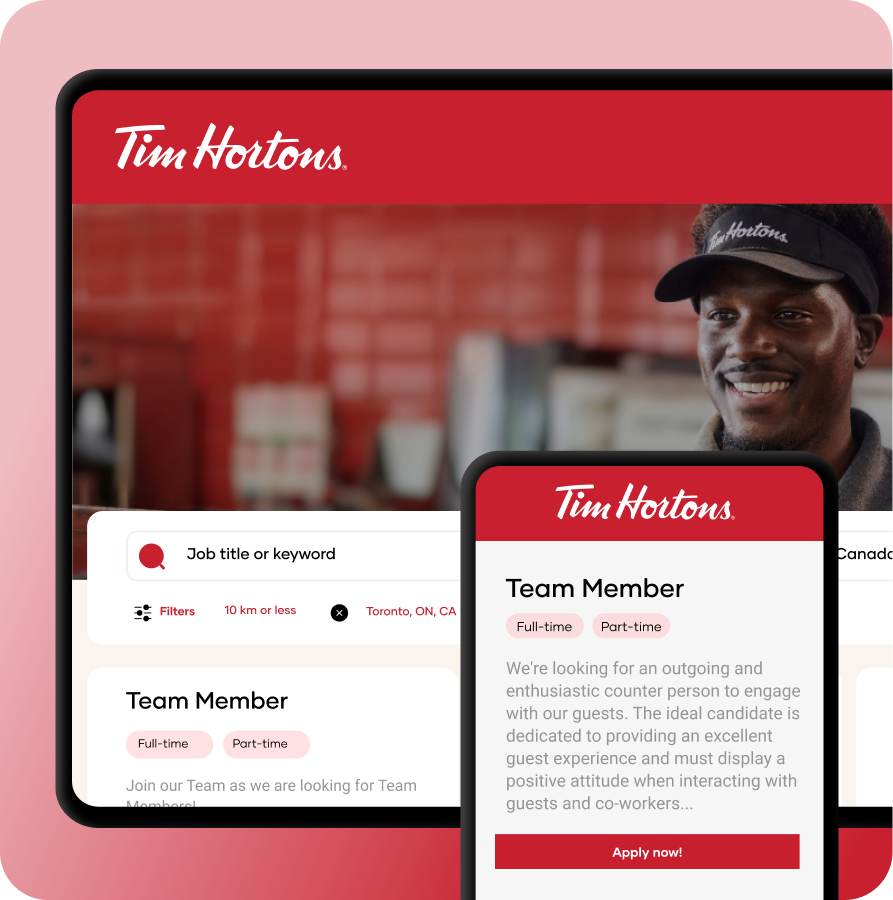 Easy Hiring for Tim Hortons